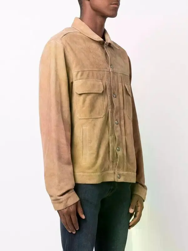 424 Button-up Leather Jacket