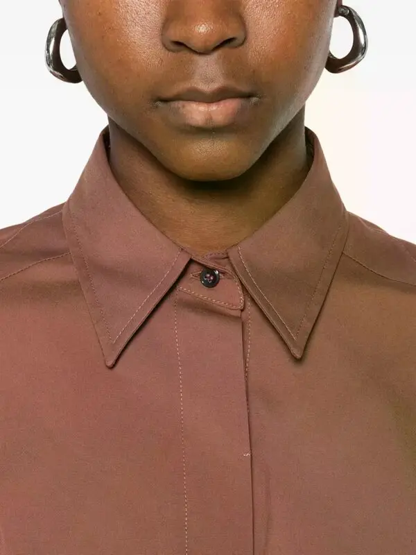 Brunello Cucinelli Long-sleeve Layered Shirt - Brown