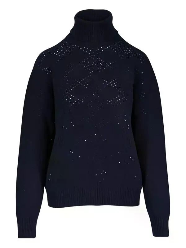 Kiton Open-work Roll-neck Sweater