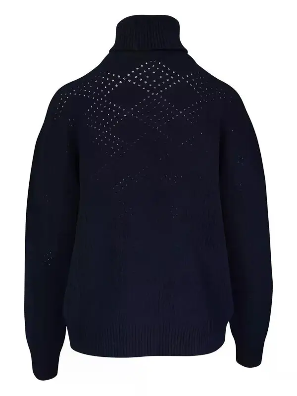 Kiton Open-work Roll-neck Sweater