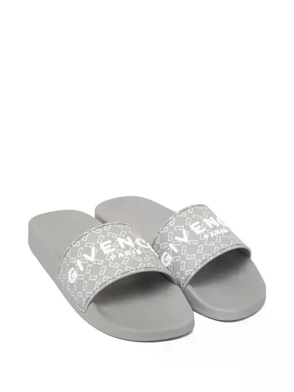 Givenchy Logo Pattern Slides