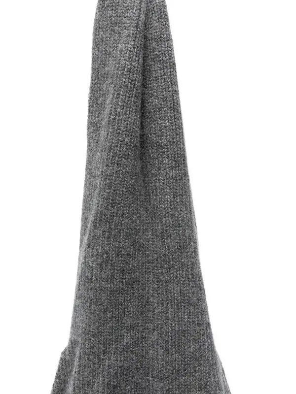AYA MUSE Sol Ribbed Shoulder Bag - Grey