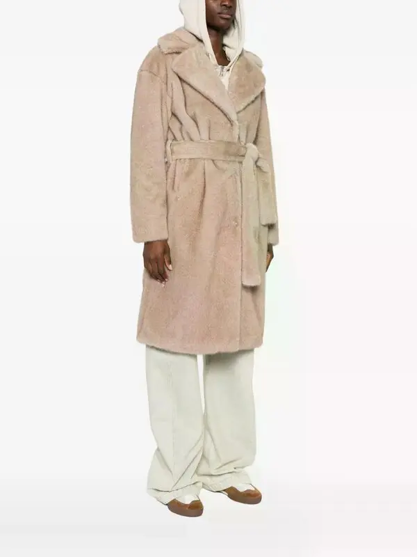Herno Belted Single-breasted Coat - Neutrals