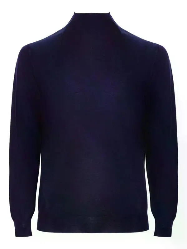 Fedeli High-neck Virgin Wool Sweater