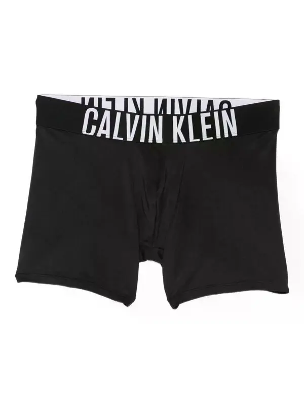 Calvin Klein Logo-waistband Boxers - Black