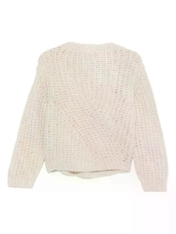 MERCI Cable-knit Knitted Top