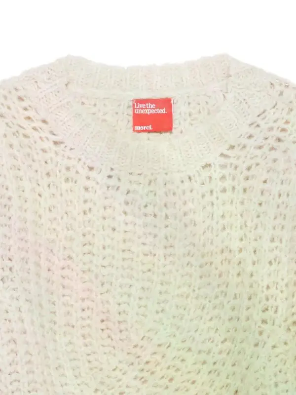 MERCI Cable-knit Knitted Top