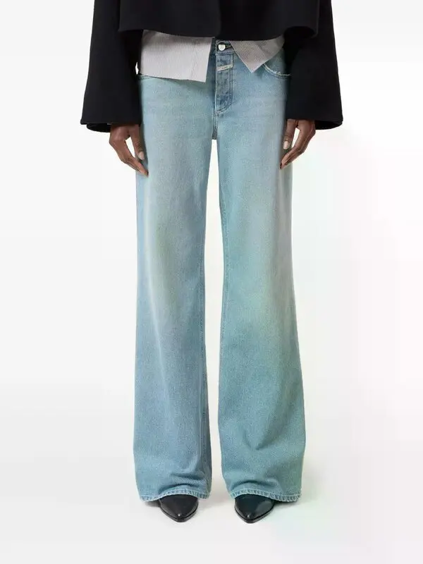 Closed Logo-patch Wide-leg Jeans