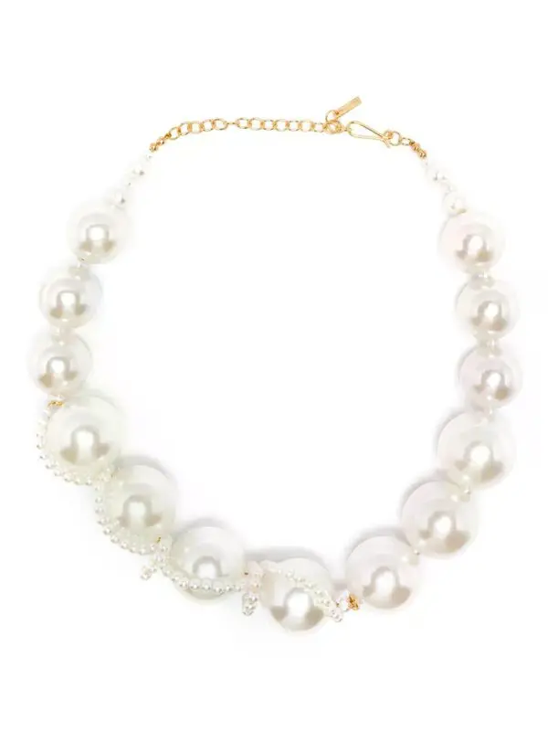 Completedworks Pearl Chain Necklace - Gold