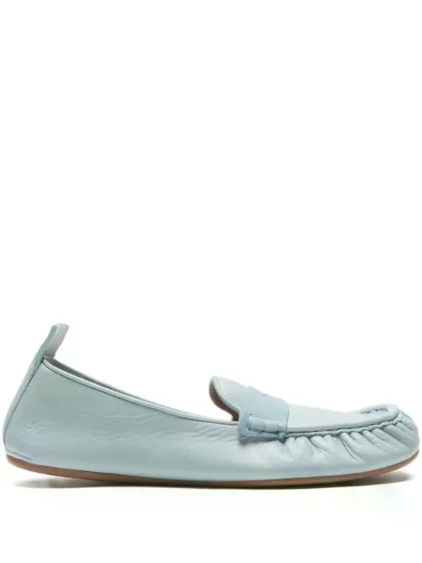 Acne Studios Ruched Leather Loafers