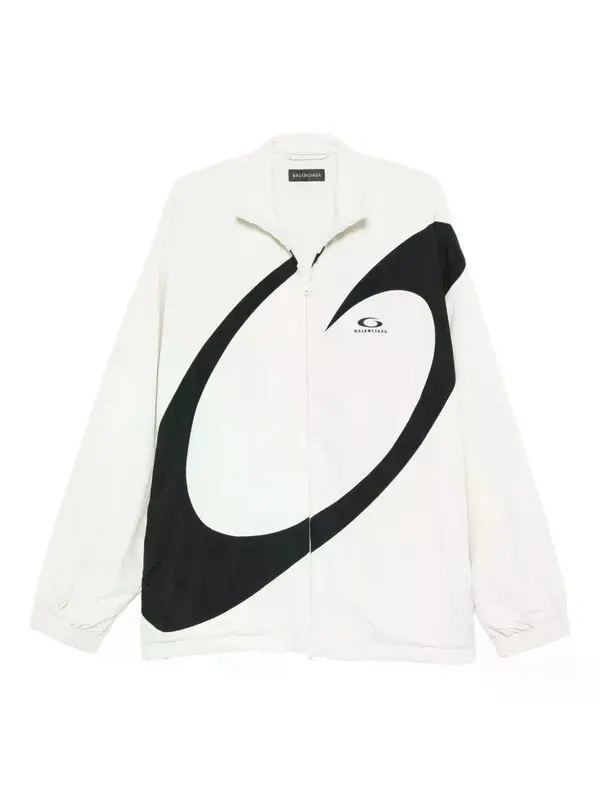Balenciaga Loop Sports Icon Jacket - White