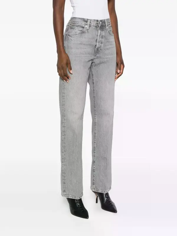 FRAME The Vertical Five-pocket Jeans - Grey