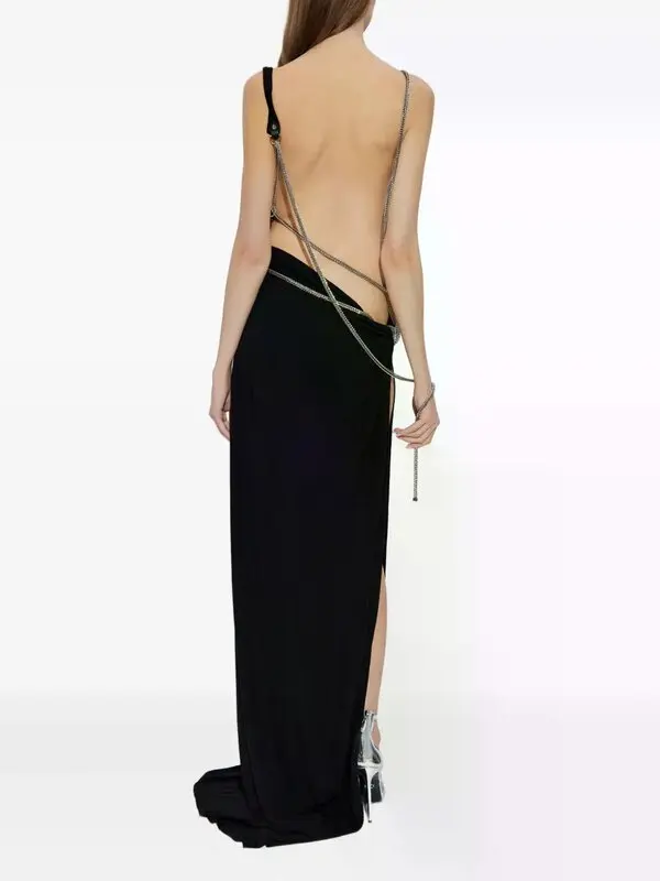 dsquared evening dresses DSQUARED BLACK STRAPLESS EVENING GOWN WITH BOW 2014