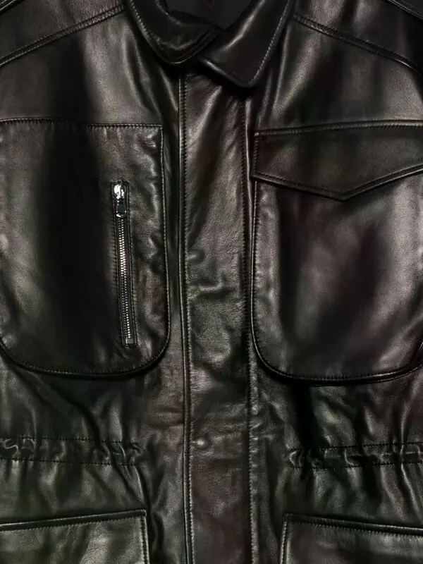 NENSI DOJAKA Leather Puffer Jacket