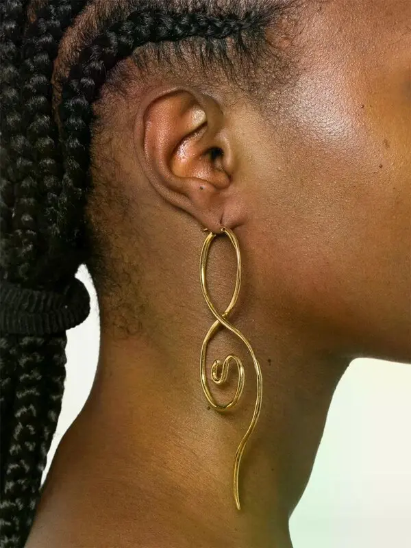 PANCONESI Spiral Drop Earrings