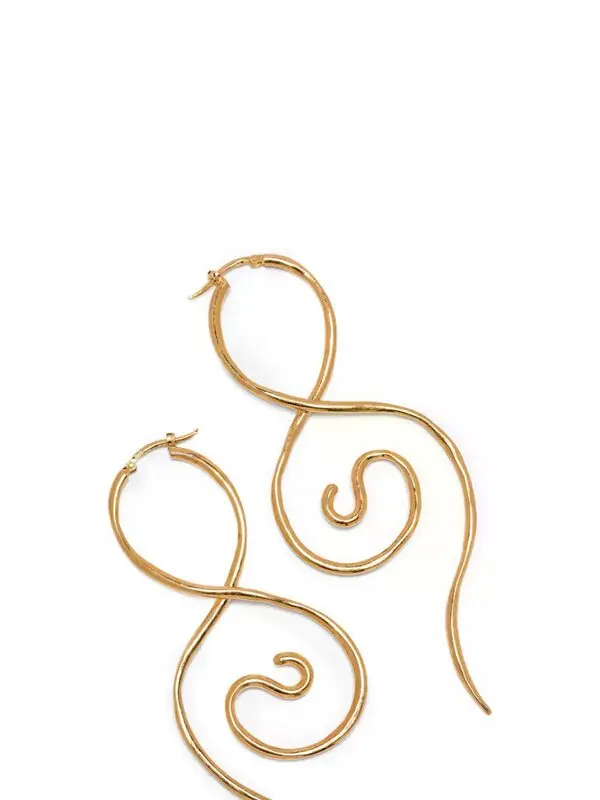 PANCONESI Spiral Drop Earrings