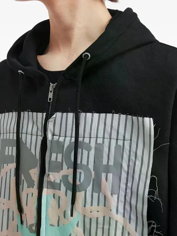WESTFALL Graphic-print Zip-up Hoodie