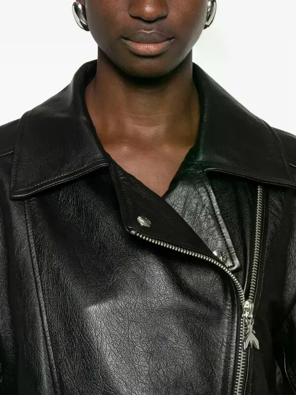 Patrizia Pepe Belted Zip-up Biker Jacket