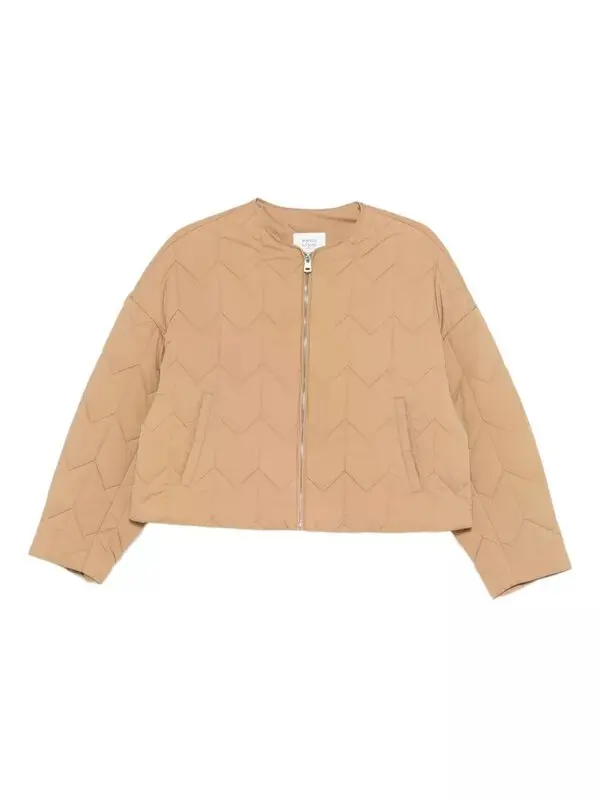 Maison Kitsuné Quilted Zip-up Bomber Jacket