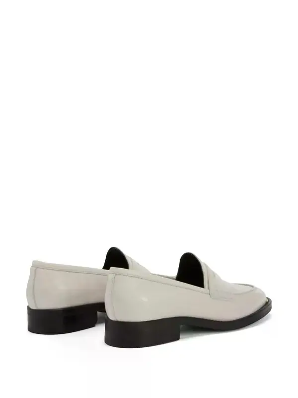 GIUSEPPE ZANOTTI Faridha Leather Loafers - White