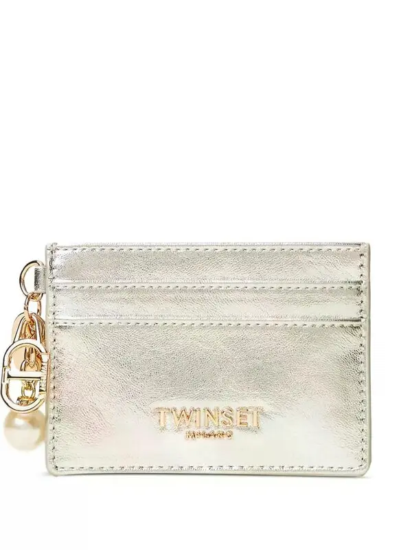 TWINSET Logo-charm Card Holder - Silver