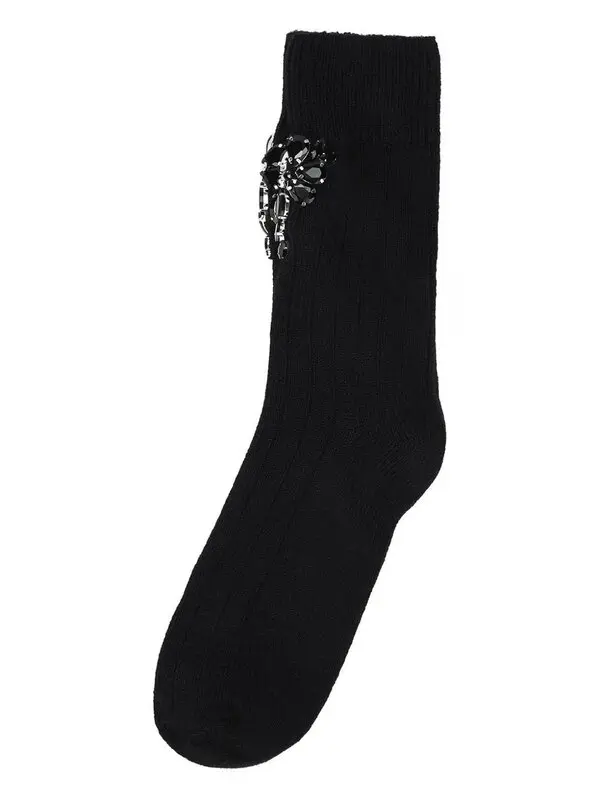 Simone Rocha Floral Embellishment Socks