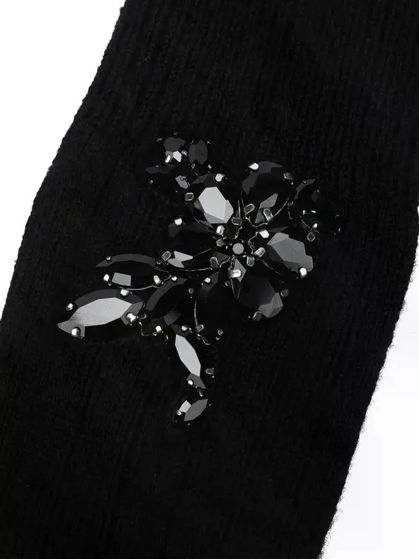 Simone Rocha Floral Embellishment Socks
