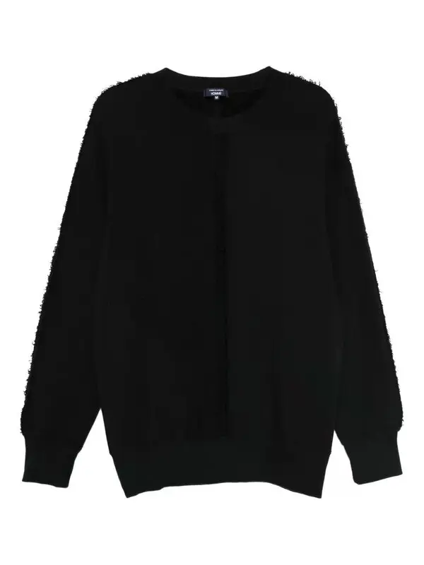 Comme Des Garçons Frayed-edge Crewneck Sweatshirt