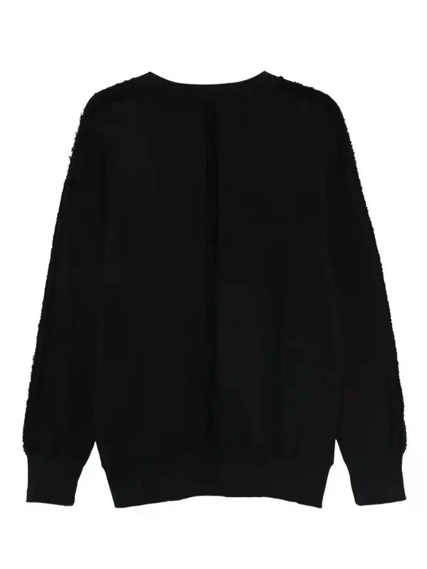 Comme Des Garçons Frayed-edge Crewneck Sweatshirt