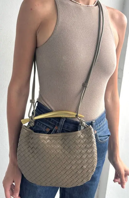 ADORNIA Woven Convertible Crossbody Bag