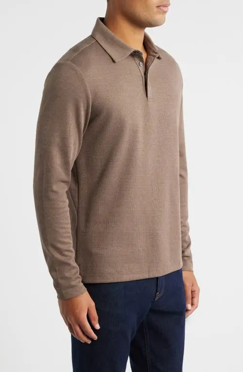 Robert Barakett Glendale Long Sleeve Cotton Blend Polo