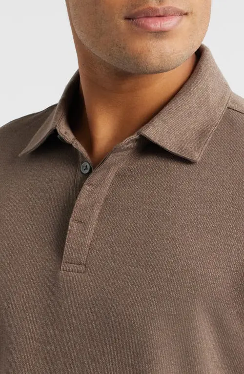 Robert Barakett Glendale Long Sleeve Cotton Blend Polo