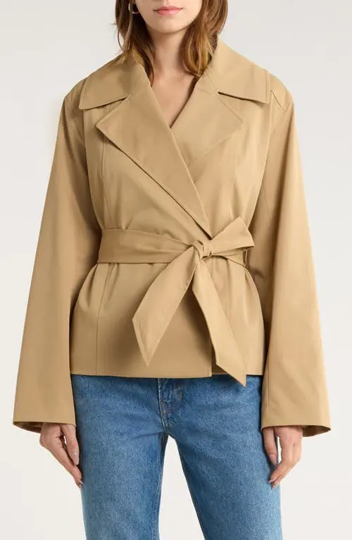 REFORMATION Jordan Short Trench Coat