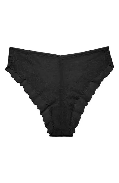 Natori Heavenly High Cut Briefs - Black