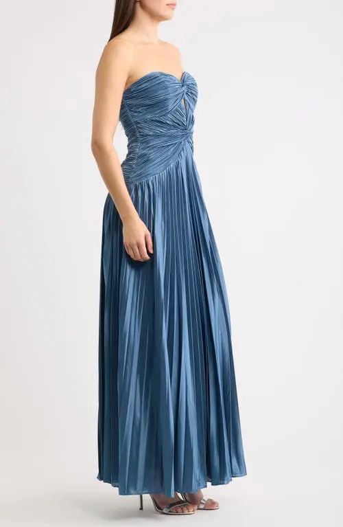 Lulus Florence Twist Front Strapless Dress