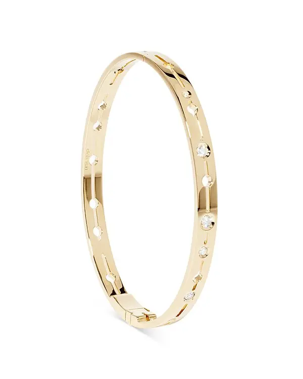 DINH VAN 18k Yellow Pulse Diamond Bangle Bracelet - Gold