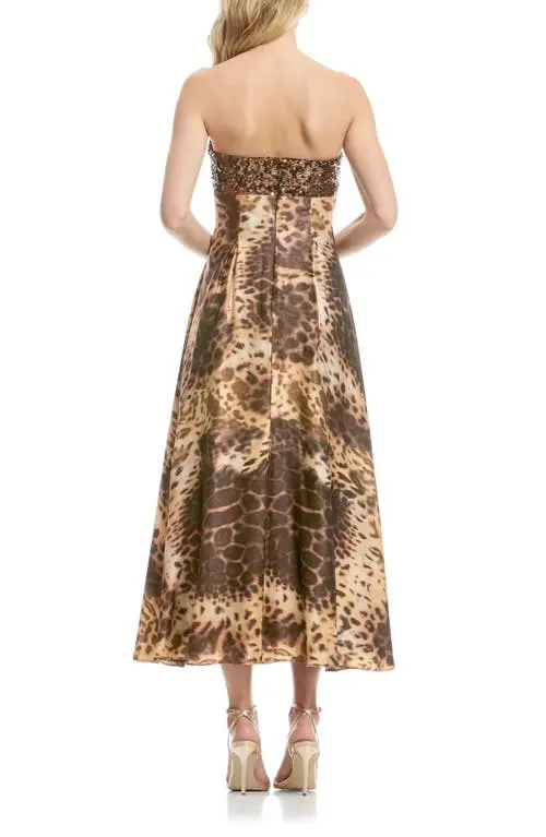 Dress The Population Miranda Sequin Strapless Gown