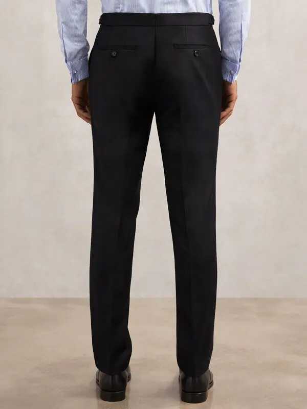 REISS Tailored-fit Wool Flannel Suit Trousers