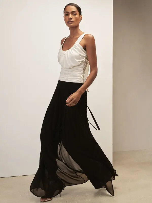 REISS Darlie Royal Ballet Ruched Vest