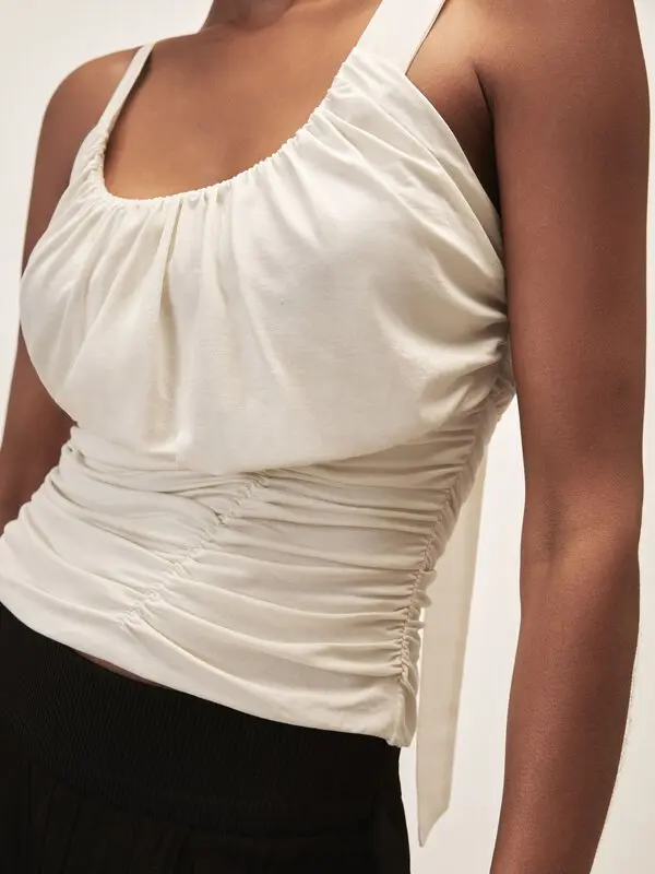REISS Darlie Royal Ballet Ruched Vest