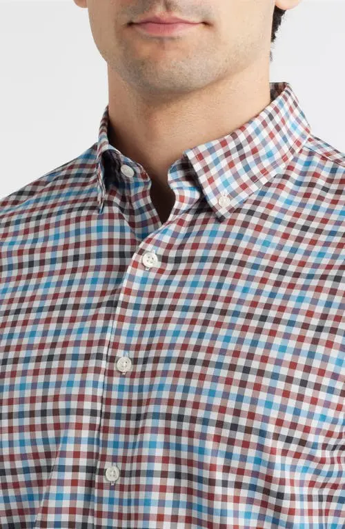 Johnnie-o Hartwick Plaid Nylon Blend Button-down Shirt
