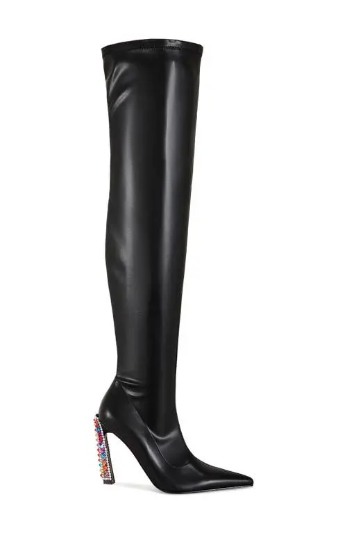 AZALEA WANG Cosmic Bling Over-the-knee Boots