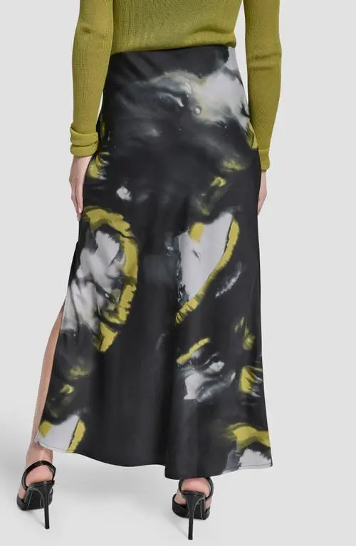 Dkny Printed Bias Cut Maxi Skirt