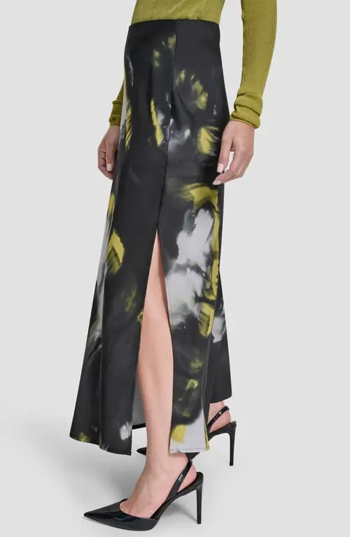 Dkny Printed Bias Cut Maxi Skirt