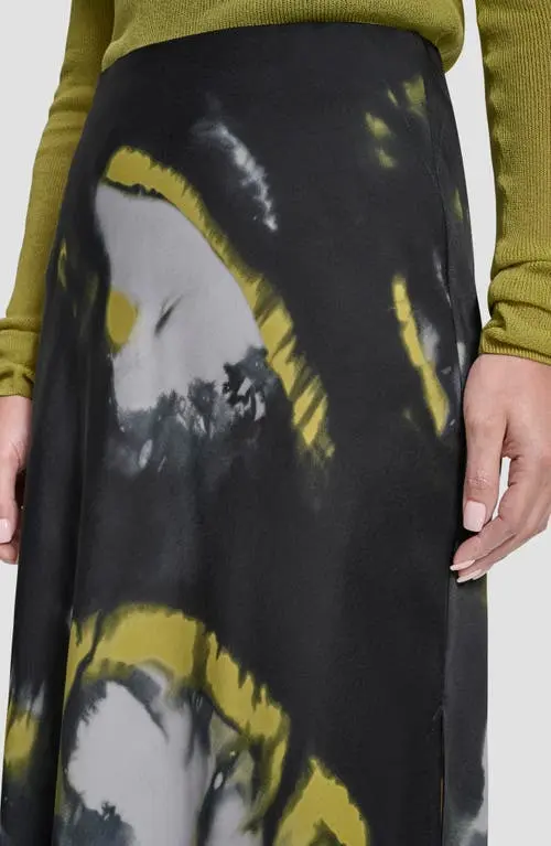Dkny Printed Bias Cut Maxi Skirt