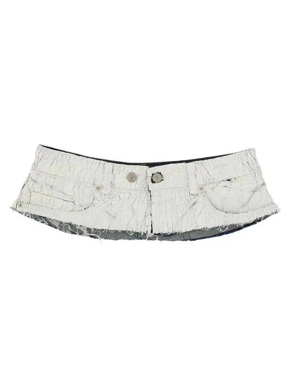 MAISON MARGIELA Denim Belt - White