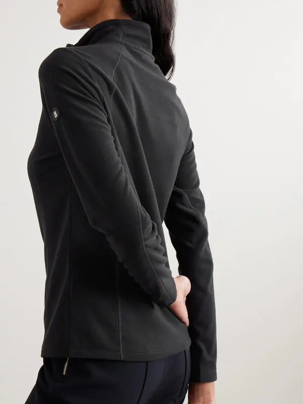 Bogner Appliquéd Fleece Base Layer - Black
