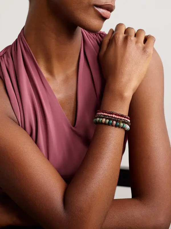 Jia Jia Gold Garnet Bracelet