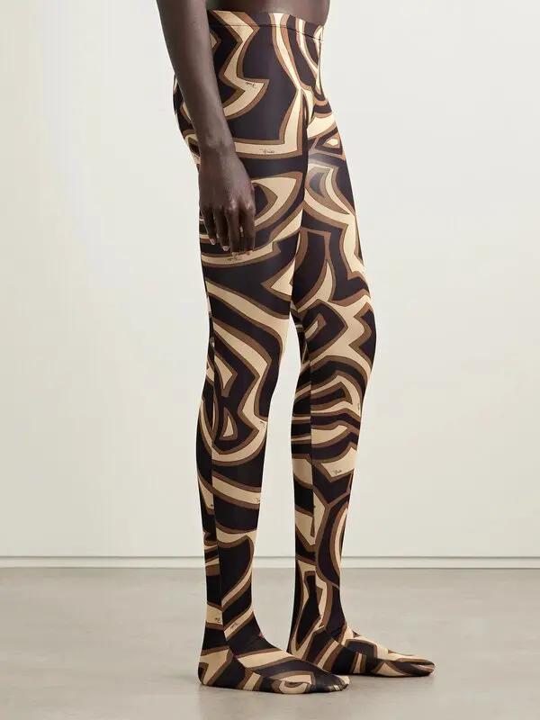 Emilio Pucci Printed Tights