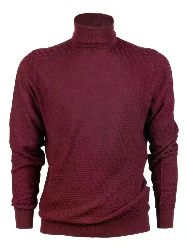 PAOLO PECORA Textured Roll-neck Sweater